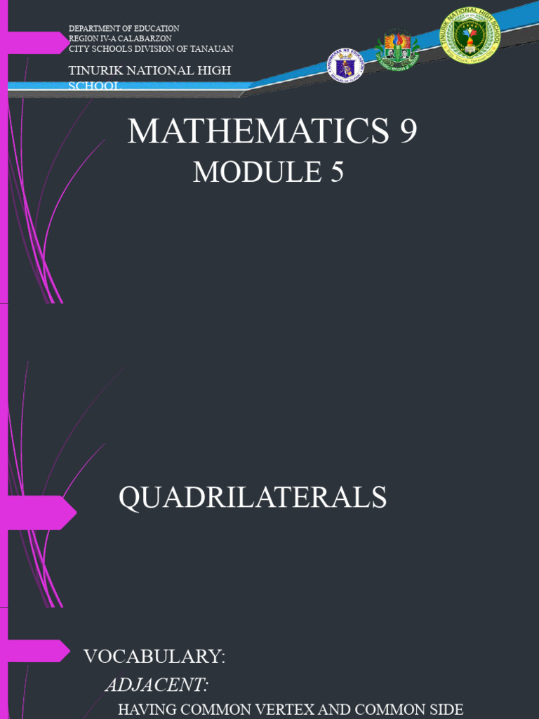 Definition of Quadrilaterals | PDF