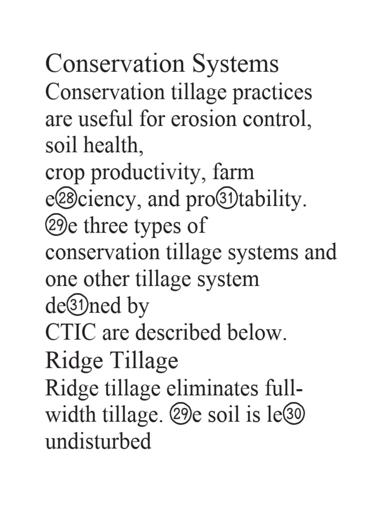 Conservation Systems: Ridge Tillage | PDF | Tillage | Sowing