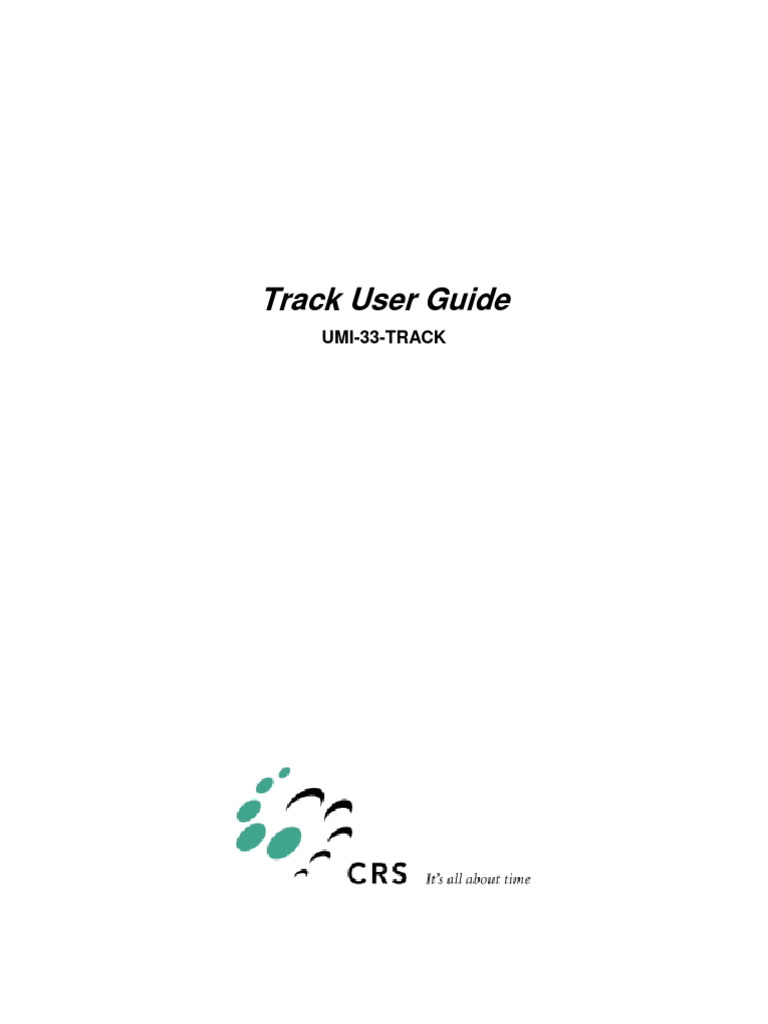Track User Guide | PDF | Screw | Electrical Connector