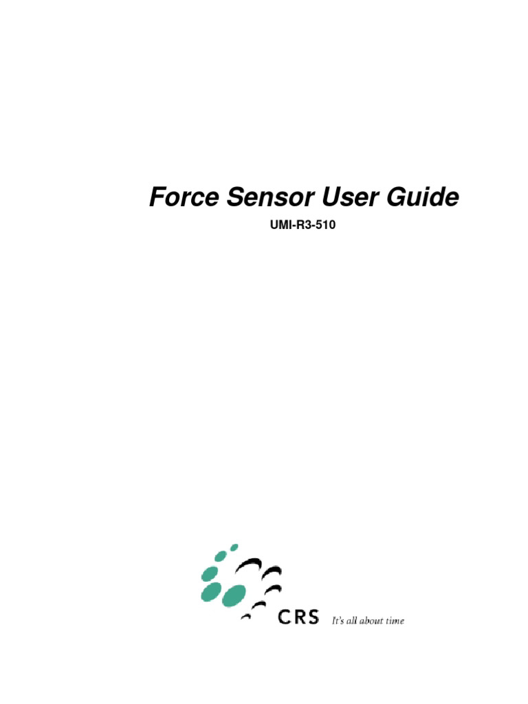Force Sensor C500c Pdf Force Parameter Computer Programming 9854