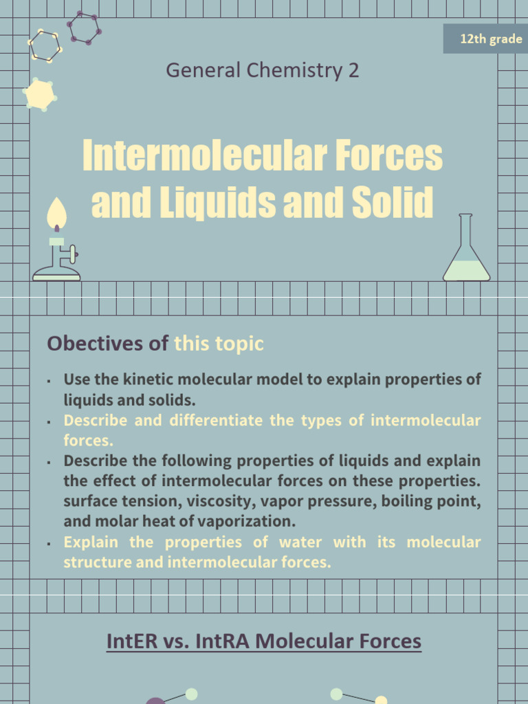 Intermolecular Forces and Liquids and Solid | PDF | Intermolecular ...