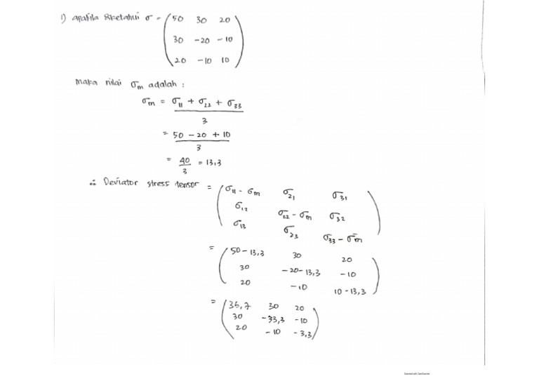 Hany Sheila - Deviator Stress Tensor | PDF