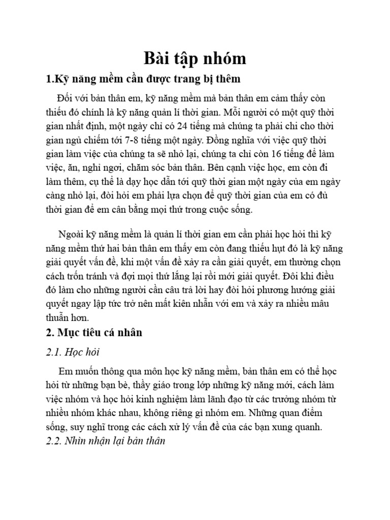 Bai Tap Nhom 1 | PDF