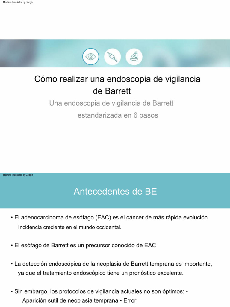 Como realizar una endoscopia de vigilancia de Barrett | PDF ...
