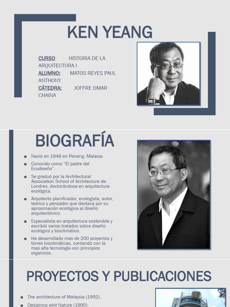 Ken Yeang: Pionero de la Eco-arquitectura | PDF | Arquitectura ...