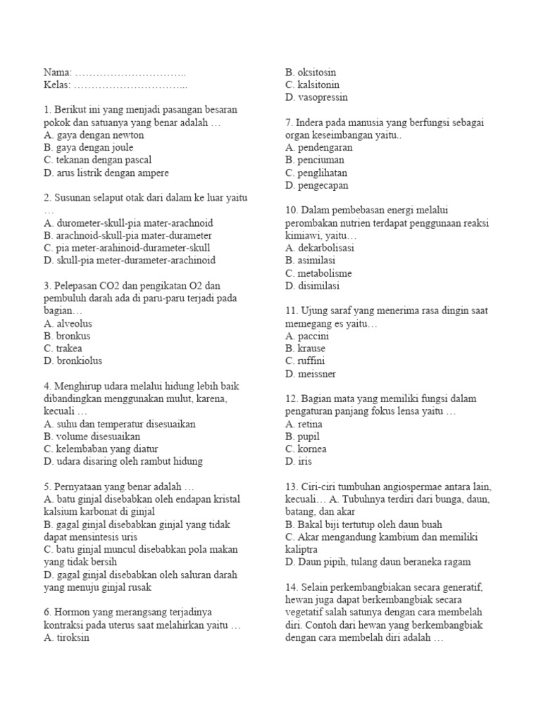 Soal Latihan Olim IPA | PDF | Ilmu Sosial | Sains & Matematika