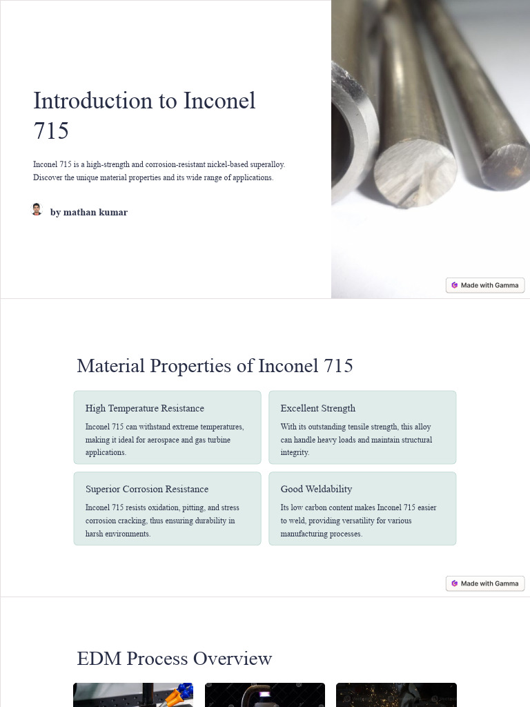 Introduction To Inconel 715 | PDF | Machining | Building Materials