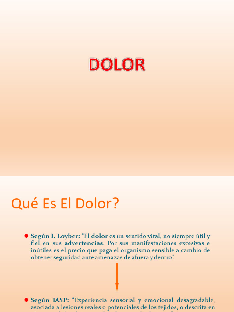 04 - Dolor - 2C 2023 | PDF | Dolor | Medicina