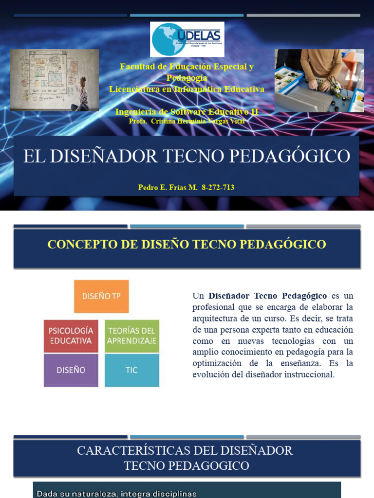 Presentación - El Diseñador Tecno Pedagógico | PDF | Pedagogía | Diseño