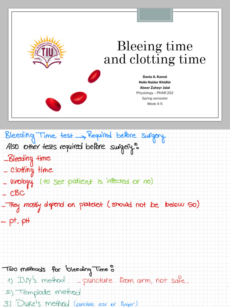Lab 3 | Download Free PDF | Bleeding | Coagulation