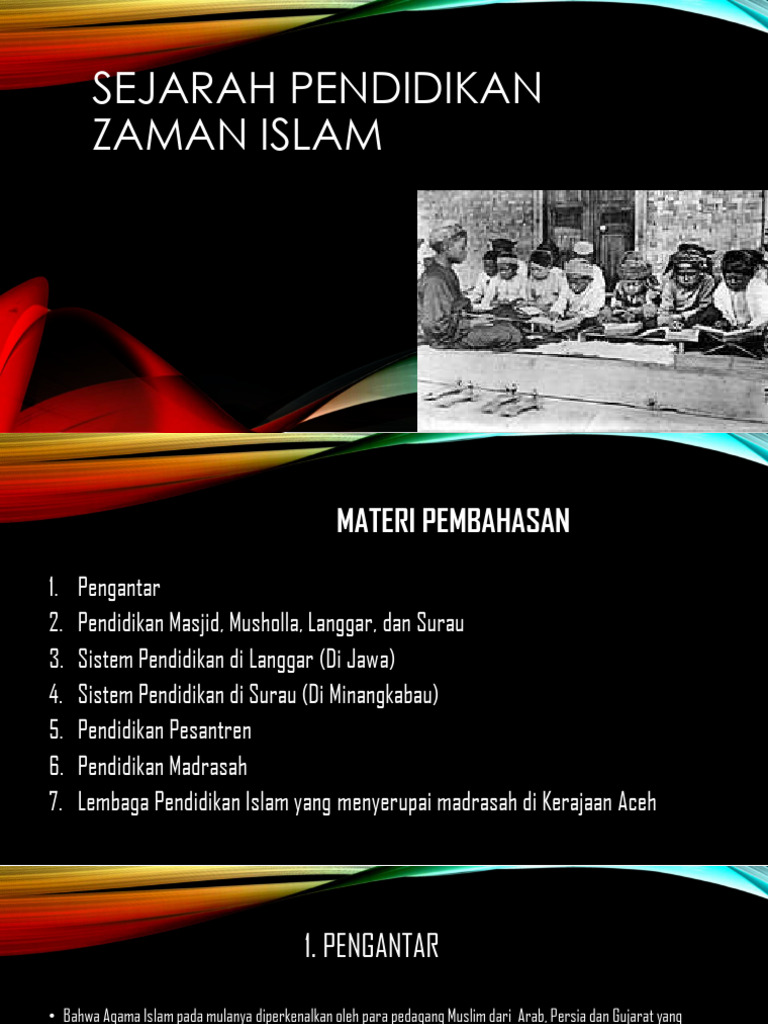 Pertemuan 3 - Sejarah Pendidikan Zaman Islam | PDF | Ilmu Sosial ...