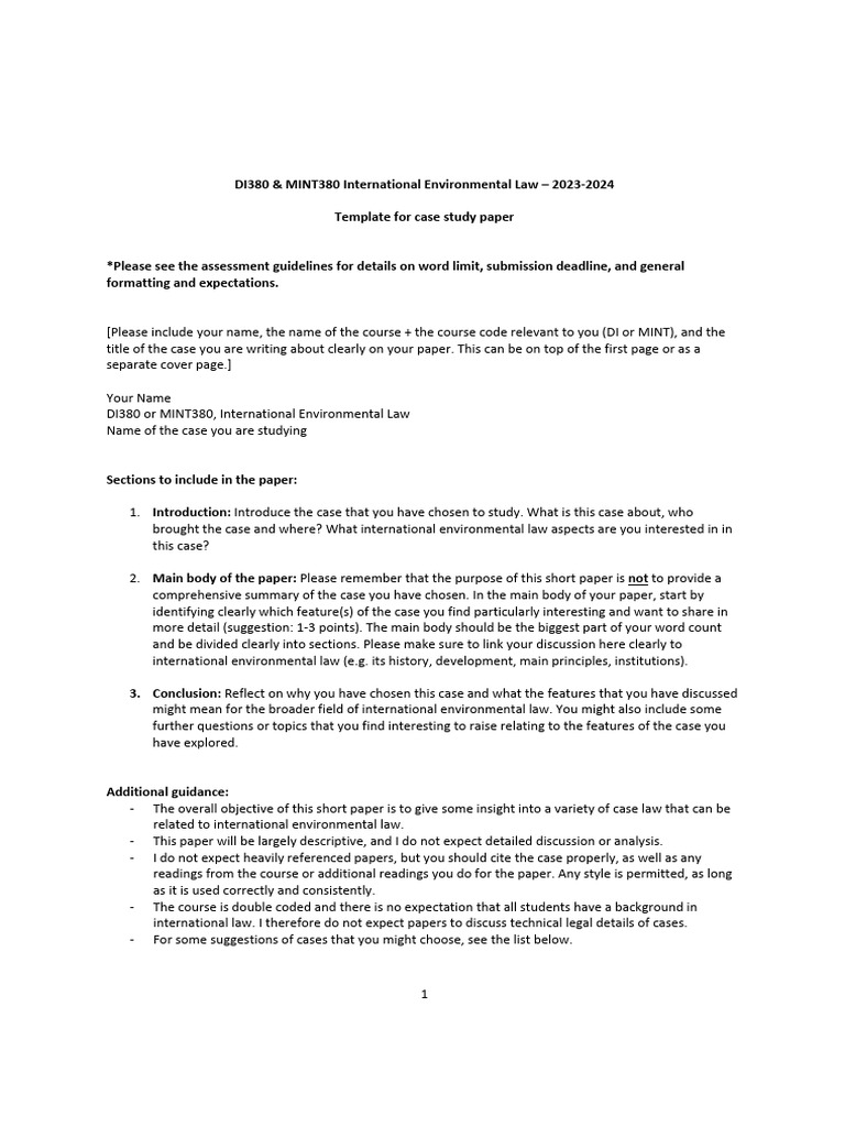 Additional Guidelines | PDF