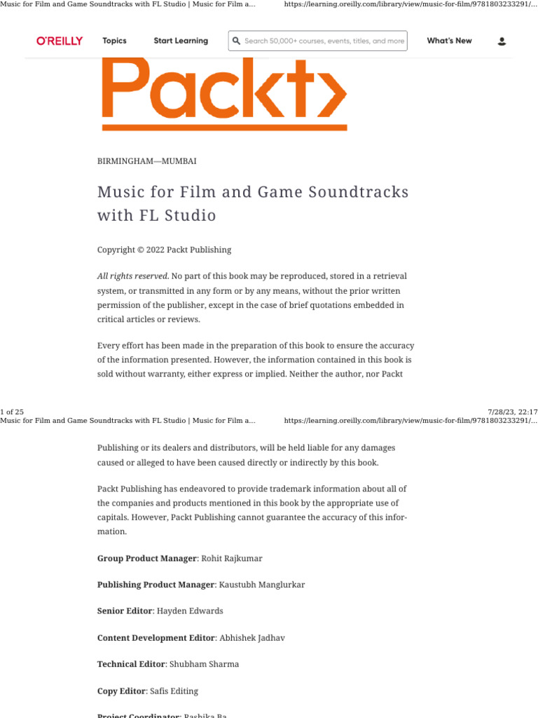 Music For Film and Game Soundtracks With FL Studio Music For Film and ...