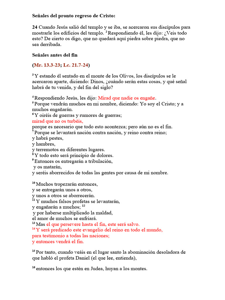 Señales Del Pronto Regreso de Cristo | Descargar gratis PDF | Influenza ...