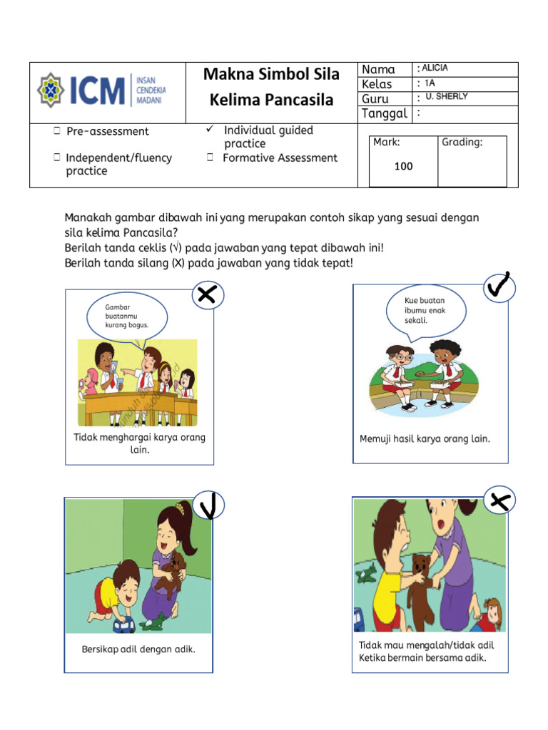 Latihan Soal Makna Simbol Sila Kelima Pancasila | PDF