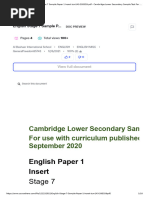 Cambridge Lower Secondary English 7.-End of Unit Test 7 | PDF