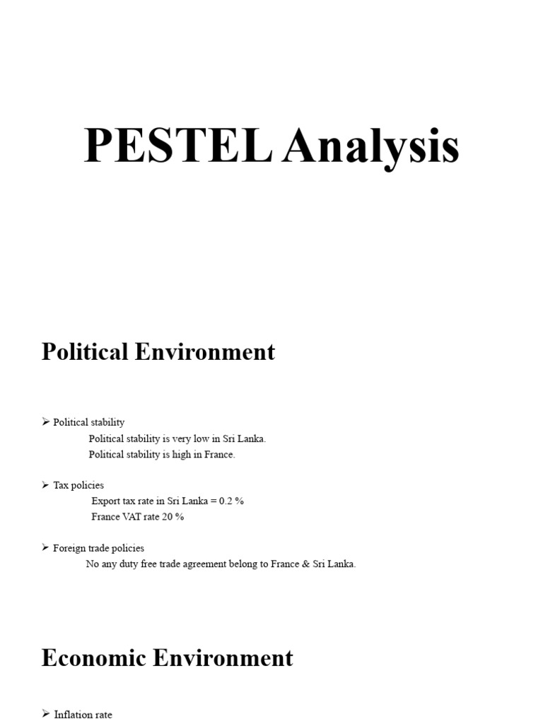PESTEL Analysis final | PDF