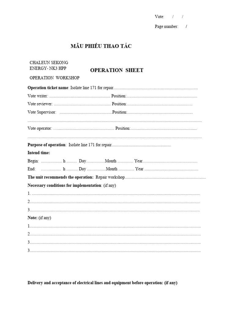 MC171 Form for Line Isolation Repair | PDF | Electric Power | Power ...