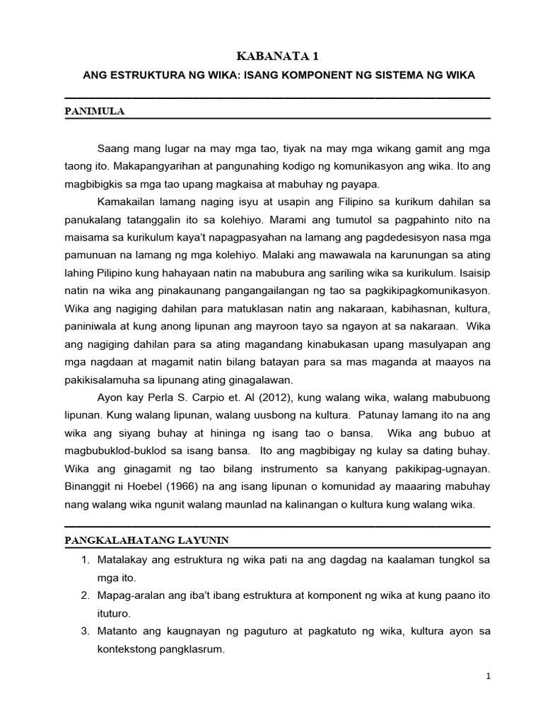 MODYUL EEDFil1 K 1 | PDF