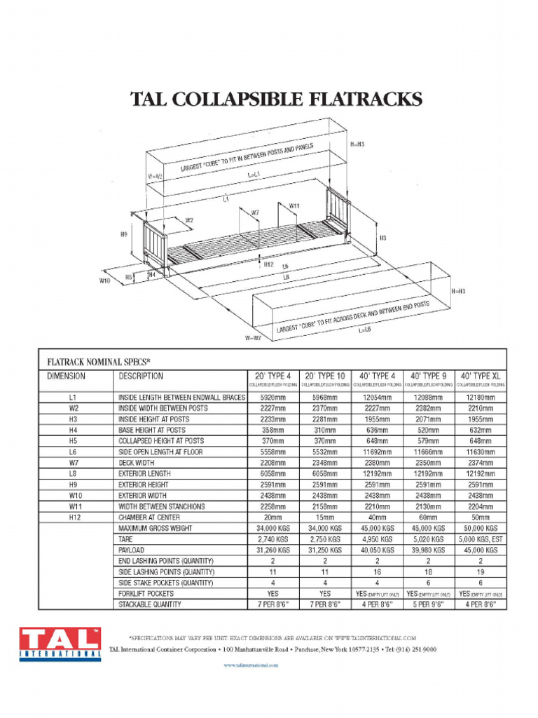 TAL Flatracks | PDF