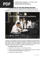 LESSON 8 Commonwealth Period | PDF | President Of The Philippines | World Politics