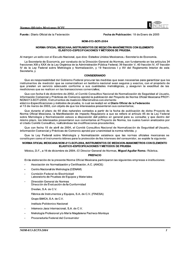 Nom 013 Scfi 2020 | PDF