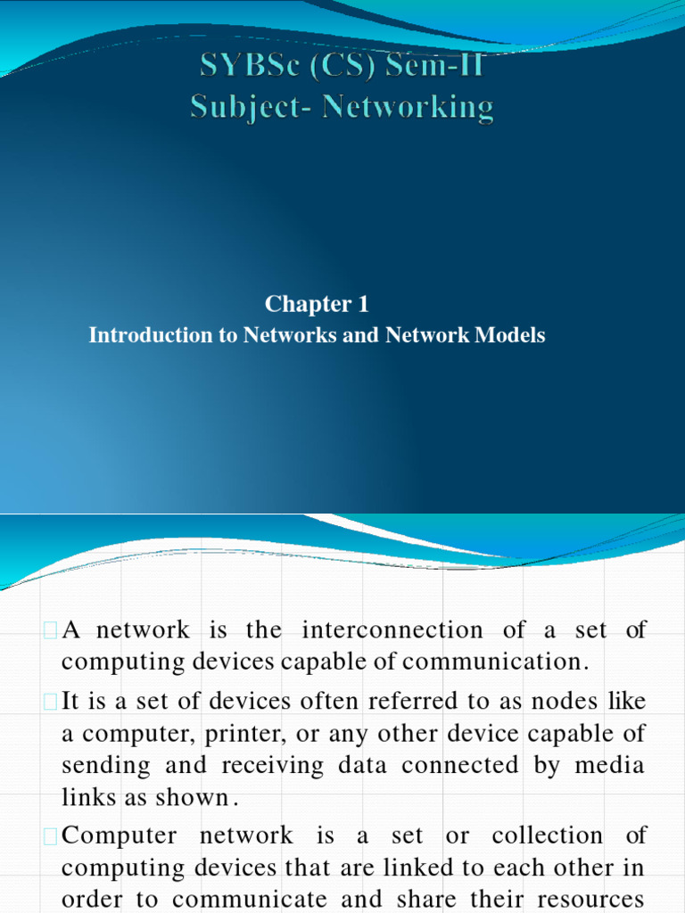 NW Ch-1 Final | PDF | Osi Model | Computer Network