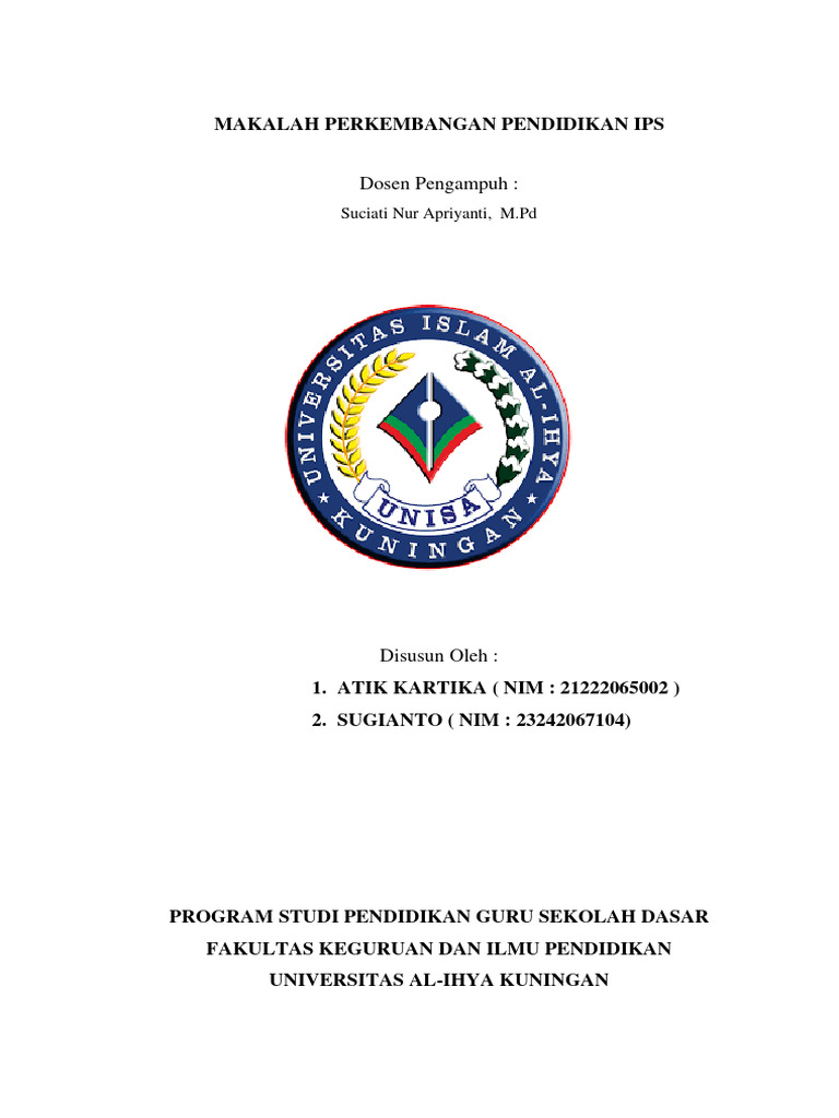 Makalah Perkembangan Pendidikan IPS | PDF