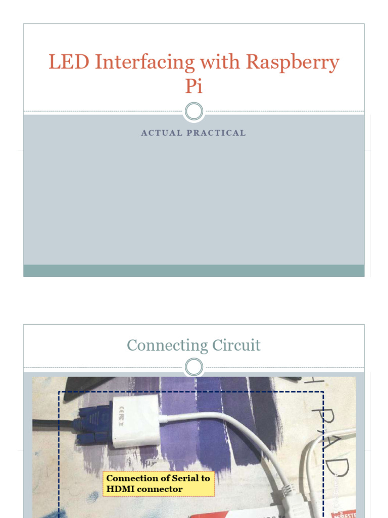 LED interfacing with RPi_2 | PDF