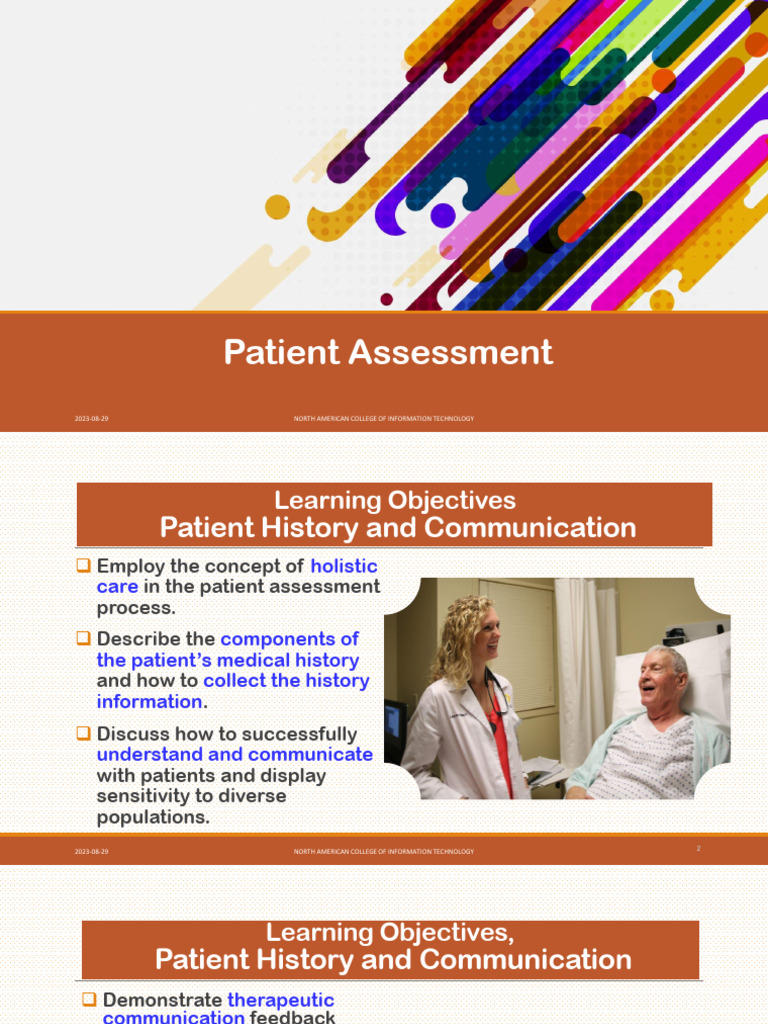Patient Assessment | PDF | Nonverbal Communication | Medical Record