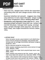 Konsep Sehat Dan Sakit | PDF | Kesehatan Holistik
