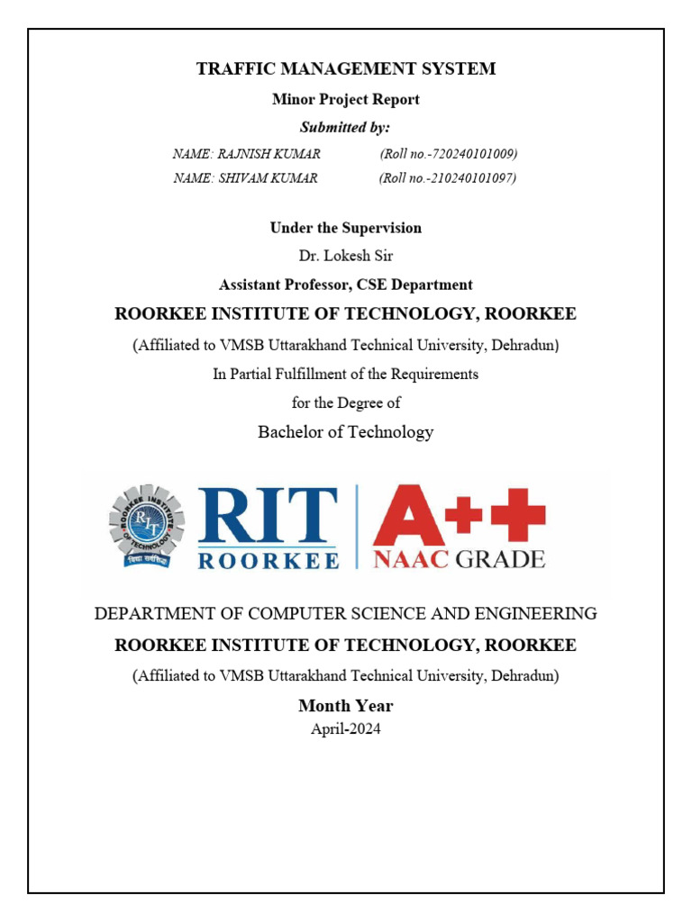 INTERNSHIPProject REPORT FORMAT | PDF | Thesis | Software