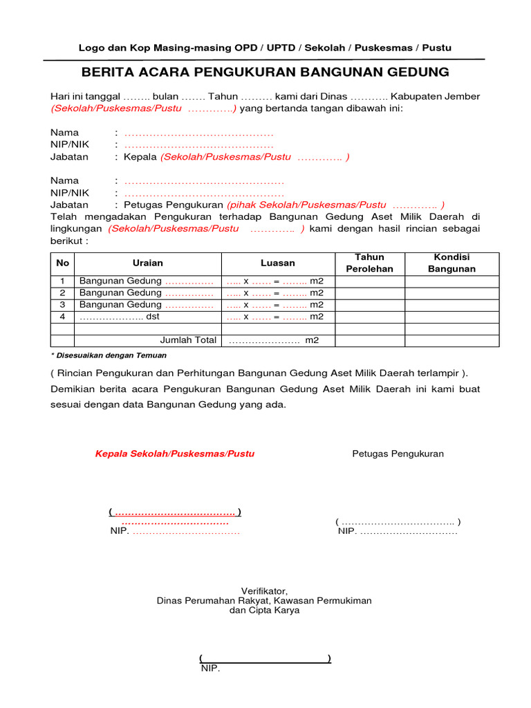 BA Pengukuran Bangunan | PDF