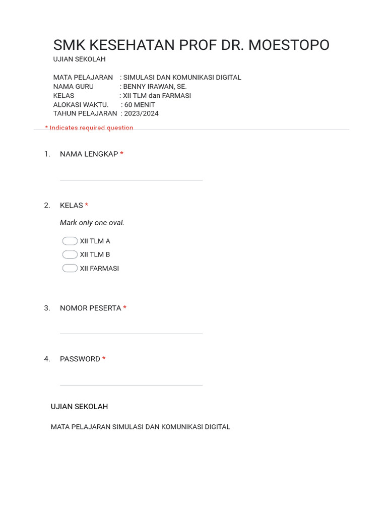 US SIMDIG 2024 - Google Forms | PDF | Game & Aktivitas | Komputer