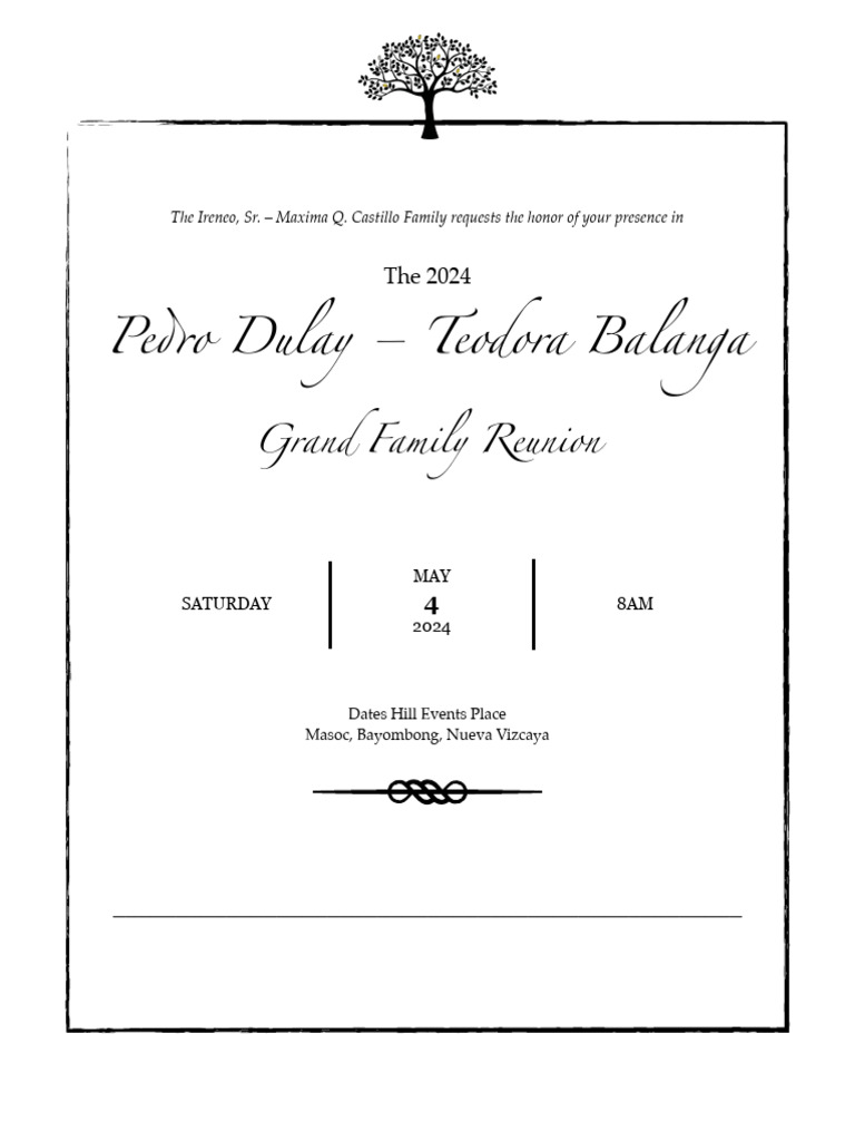 Reunion2024 Inv BNW | PDF