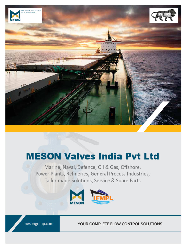 MESON Valves India | PDF | Valve | Gas Technologies
