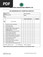 Daily Stacker Inspection Checklist | PDF | Technology & Engineering