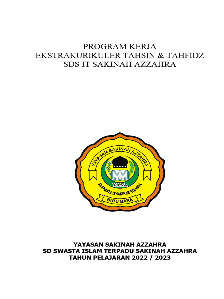 Contoh Program Kerja Ekskul | PDF