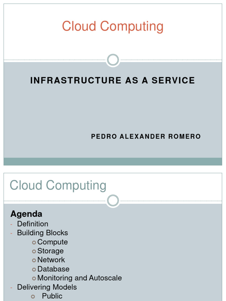 INFRASTRUCTURE AS A SERVICE-IaaS - BG0 | Download Free PDF | Cloud Computing | Software As A Service