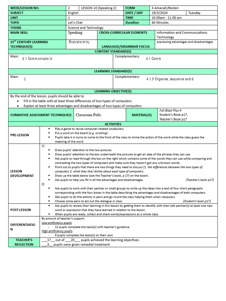 LESSON 10 | PDF | Communication | Information