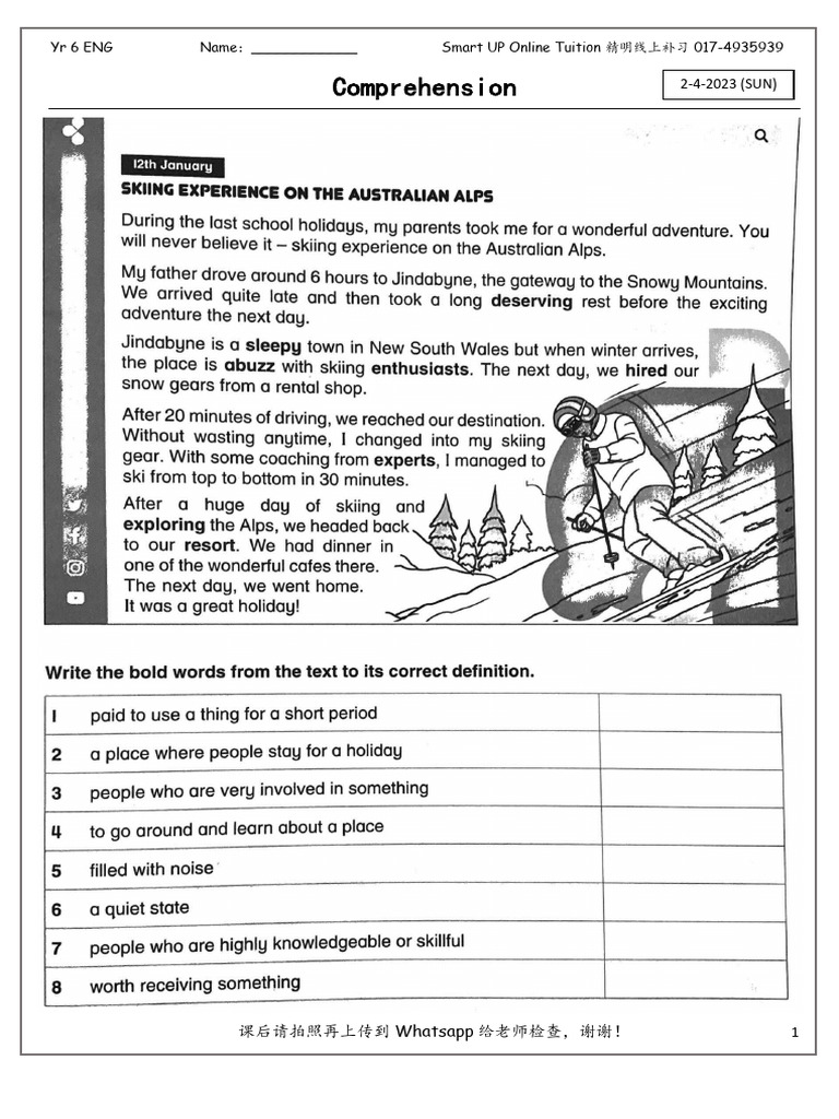 Unit 4 Y6 ENGLISH | Download Free PDF | Perfect (Grammar) | Verb