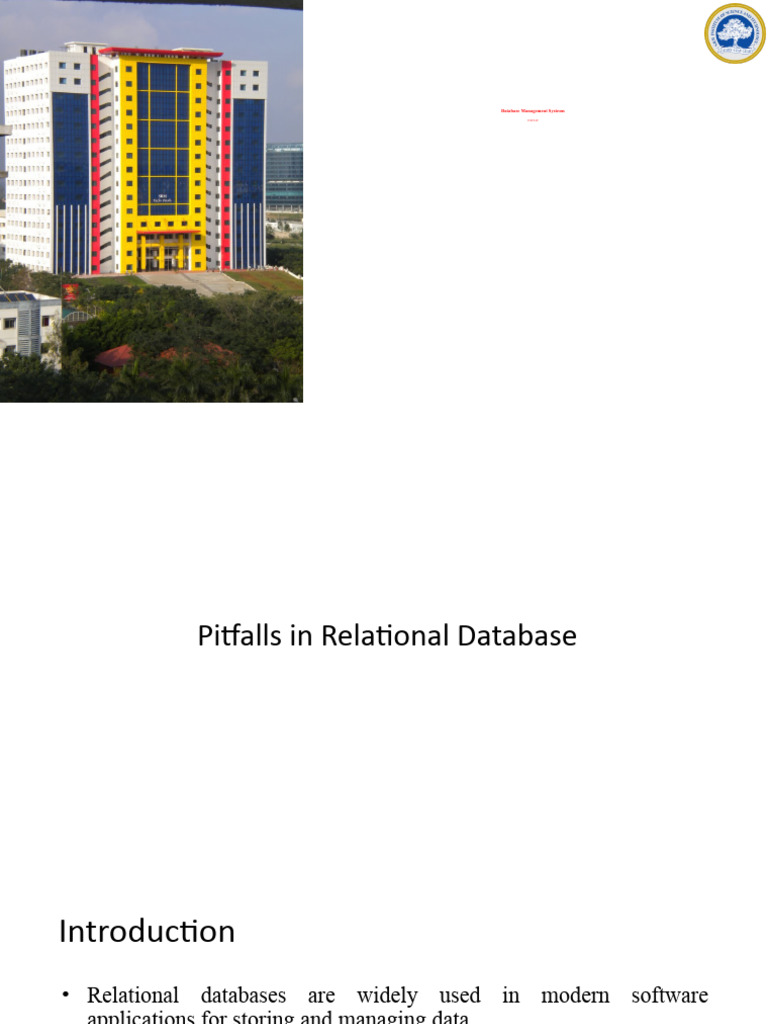 21csc205p Dbms Unit IV | PDF | Relational Model | Relational Database