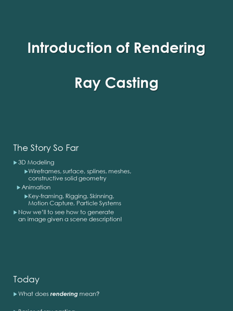 001introduction of Rendering | PDF | Rendering (Computer Graphics ...