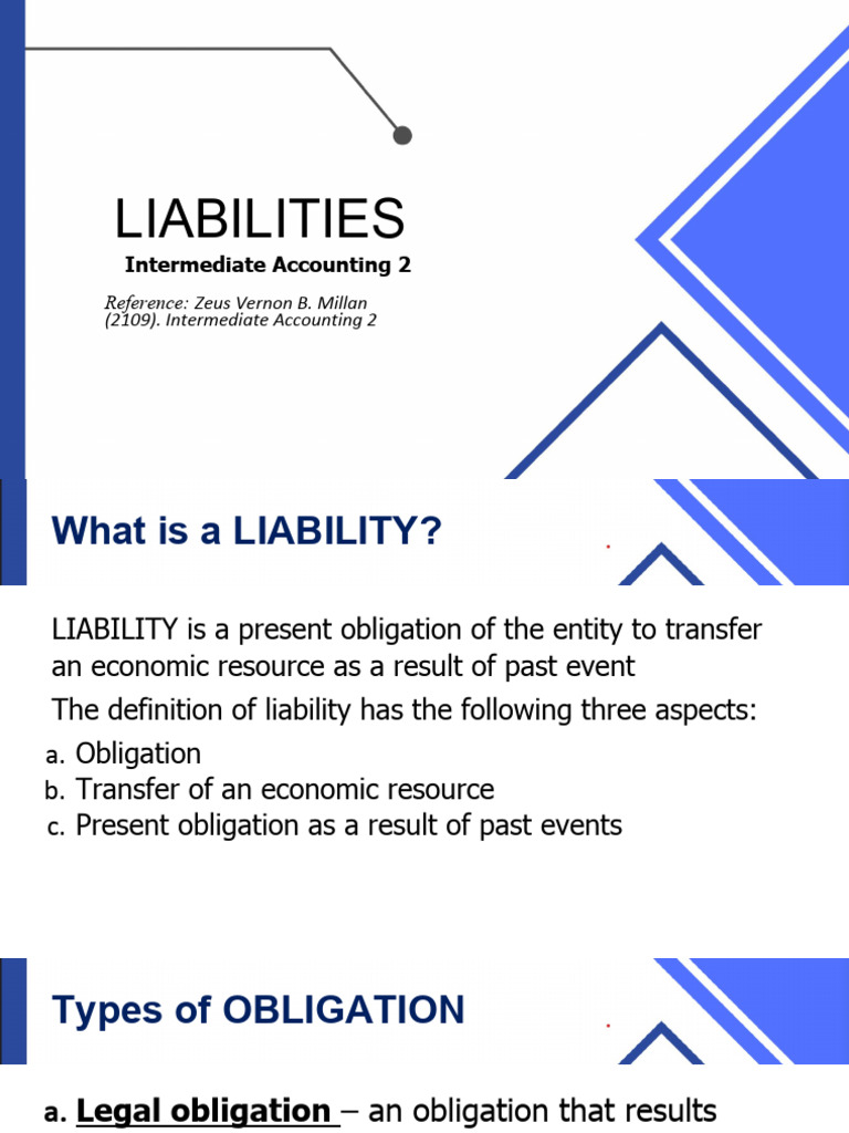 Liabilities | PDF | Liability (Financial Accounting) | Loans