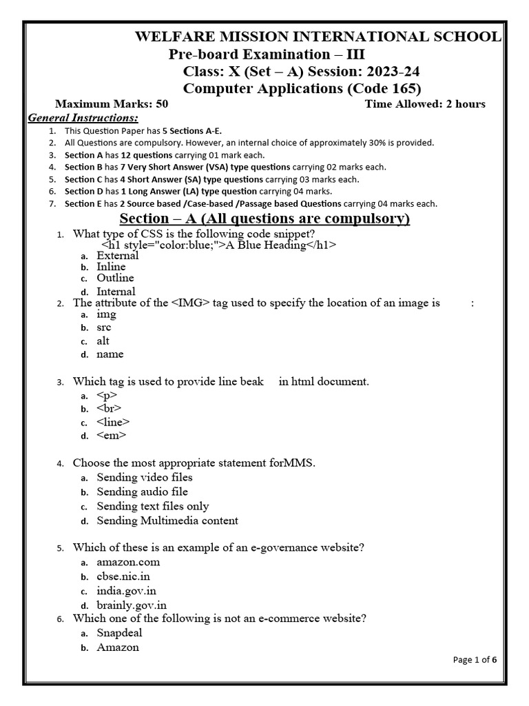Class X B Computer | PDF | Html Element | Html Class X B Computer | PDF | Html Element | Html