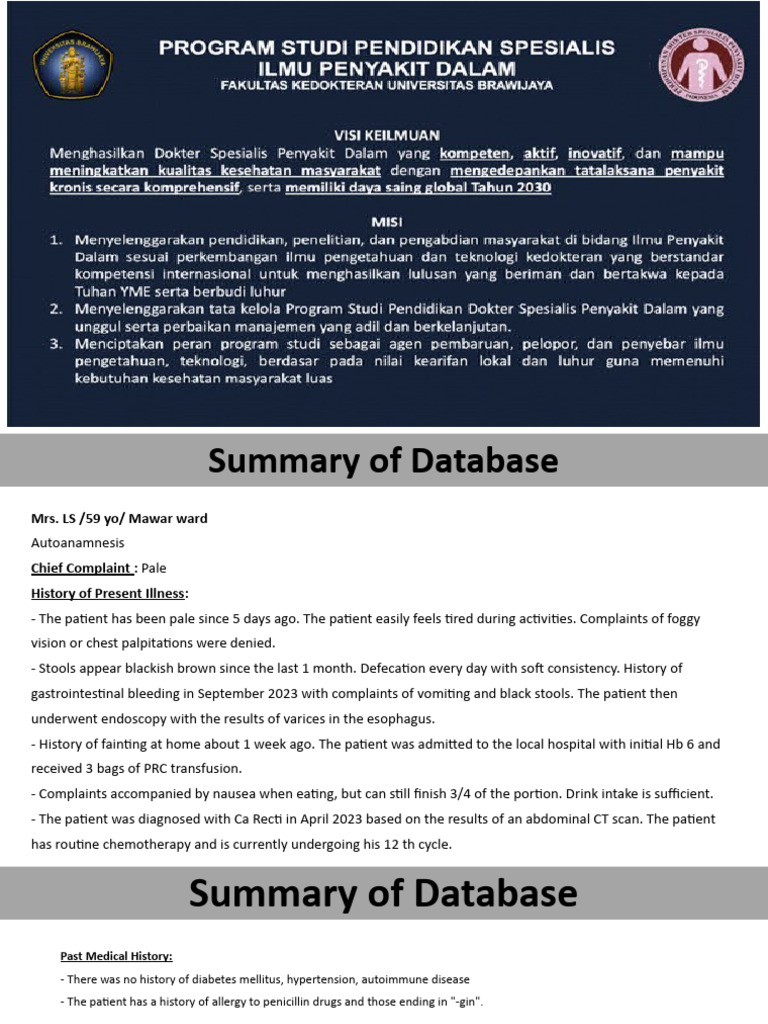 Adenocarcinoma Rectal + Ugib | PDF | Medical Specialties | Diseases And Disorders