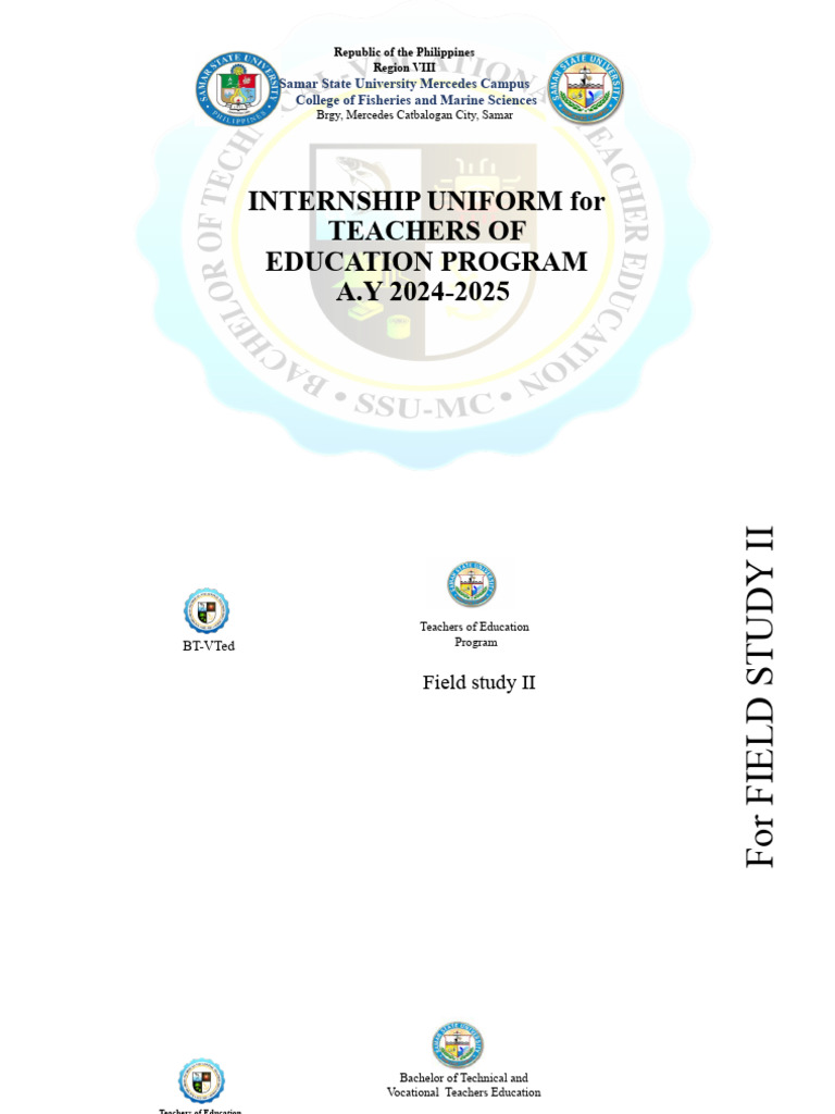 INTERNSHIP UNIFORM For TEACHERS OF EDUCATION PROGRAM | PDF