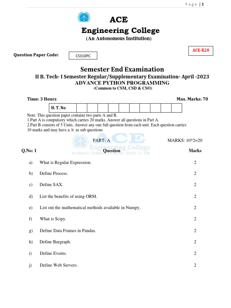 Advance Python Programmingcsmcsdcso | PDF | Software Engineering | Computing