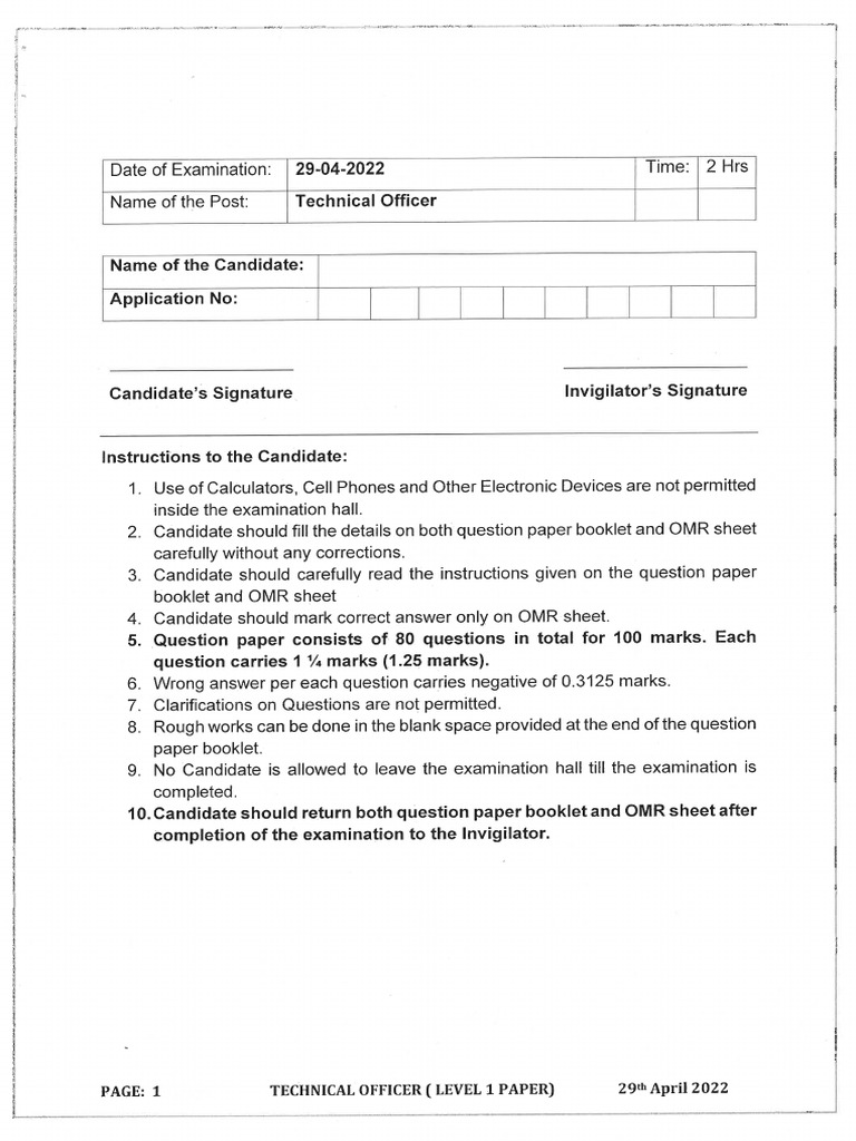 Previous Paper | PDF
