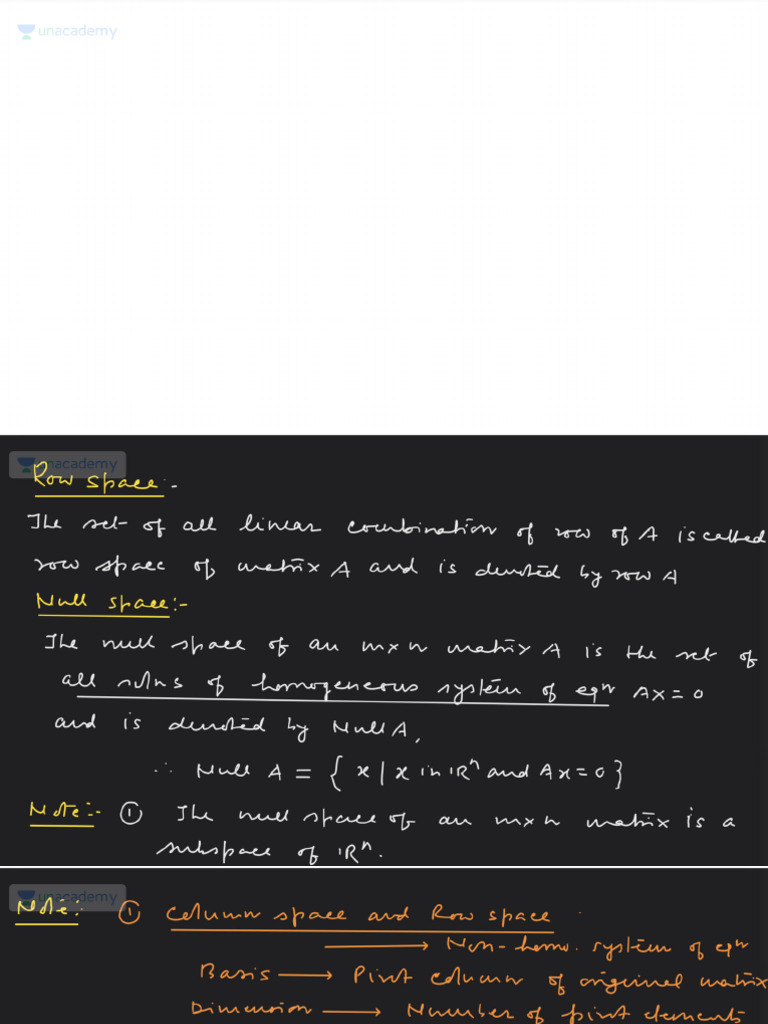 PYQ of Linear Algebra - Part I With Anno 1711288293827 | PDF
